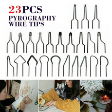 23Pcs/Set Practical 1mm Pyrography Wire Tips for Adjustable Wood ...