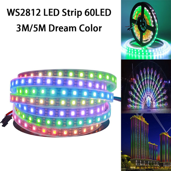 WS2812 Individually Addressable LED Strip Light 5050 RGB IP67 ...