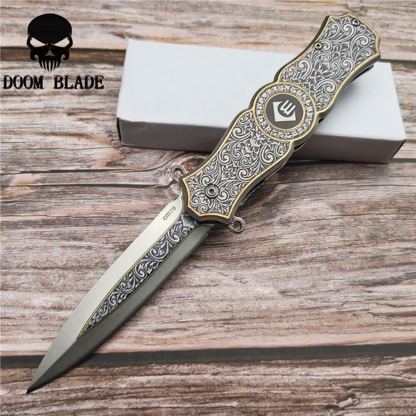Camping Butterfly (Knife) 202mm 8CR15MOV Blade Quick Open Knives ...