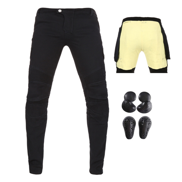 Kevlar Pants Motorcycle Motorbike Biker Riding Jeans Auto Racing ...