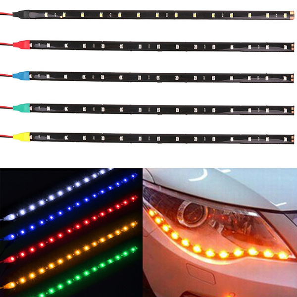 2pcs 30CM Led Strips 3528 Patch Car 1210 Smd 15 LED Strip Chassis Soft ...