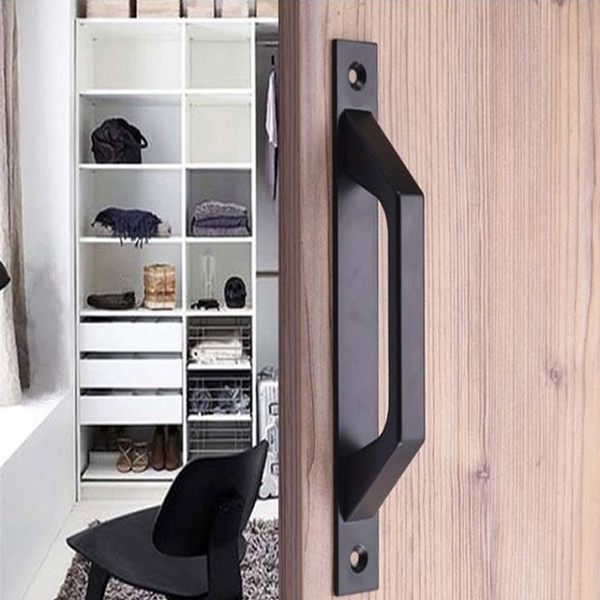 1PC Black Square Sliding Door Sliding Door Handle Living Room Large ...
