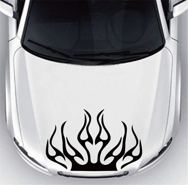 Hot Fire Flames Vinyl Car Sticker/Decal for Car Hood Door Body ...