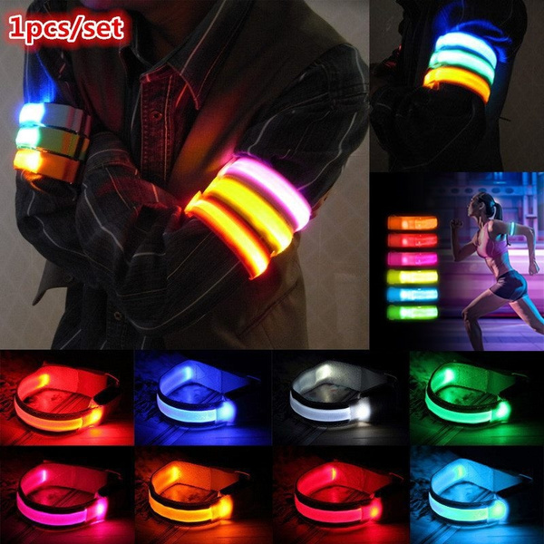 Outdoor Sports Night Riding Running Armband Led Light Arm Leg Warning ...