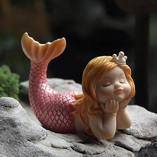starbluegarden Amusing Mini Dreaming Mermaid Princess Statue Figurine ...