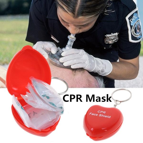 1 PC Mini Medical CPR Resuscitator First Aid Face Mask Breathing Mask ...
