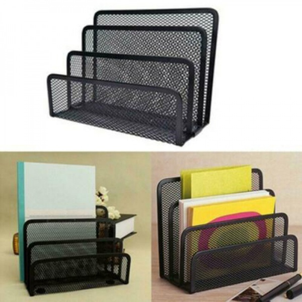 New 3 Tier Office A4 Paper Document File Folder Mesh Holder Magazine ...