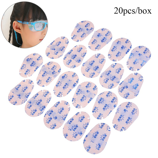 20pcs/set Kids Eye Patch Glasses Amblyopia Medical Soft Reusable ...