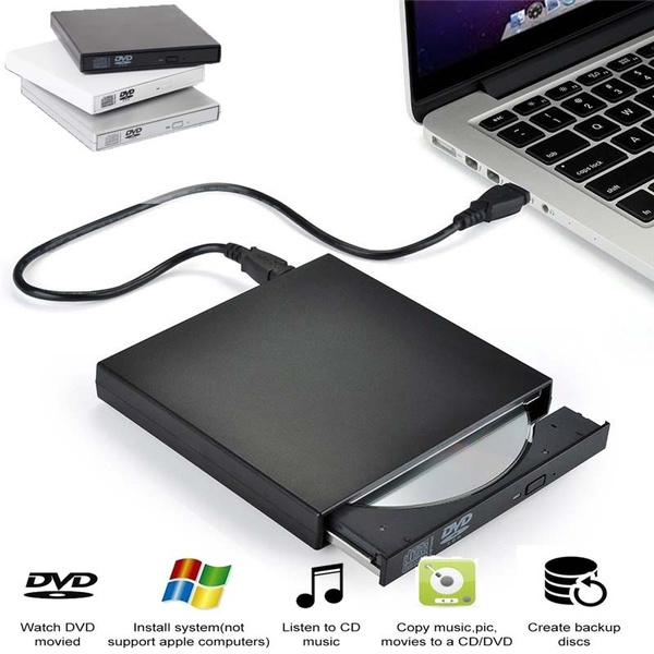 USB 2.0 External CD DVD Combo CD-RW Drive Burner CD Writer For Notebook ...
