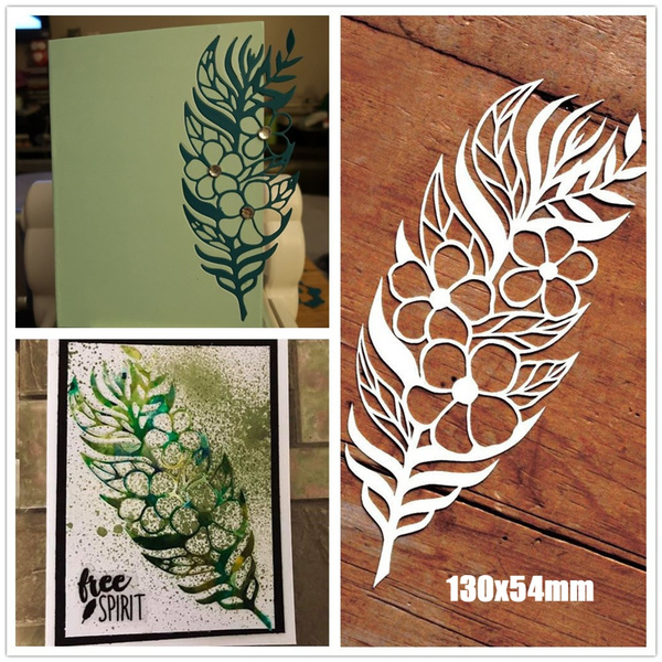 DiyArts Feather Metal Cutting Dies New 2019 for Craft Dies Scrapbooking ...