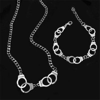Fashion Unisex Unique Personality 'Freedom' Handcuff shape Necklace and ...