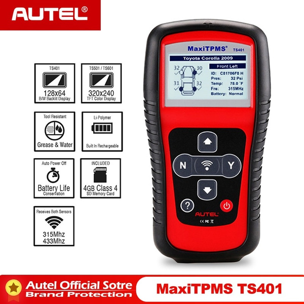 Autel MaxiTPMS TS401 TPMS Tool OBD2 Scanner Activate Scan TPMS Sensor ...