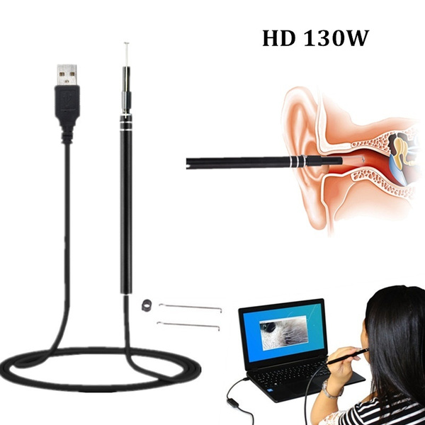 HD USB Ear Care Ear Cleaning Earpick With Mini Camera Visual Ear Spoon ...