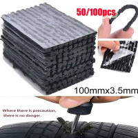 100/50Pcs Car Bike Tyre Tubeless Seal Strip Plug Tire Puncture Repair ...