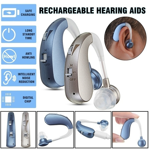 2020 Newest Digital Rechargeable Hearing Aids Acousticon Amplifier ...
