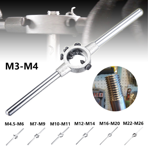 M3-M4/M4.5-M6/M7-M9/M10-M11/M12-M14/M16-M20/M22-M26 Die Stock Handle ...