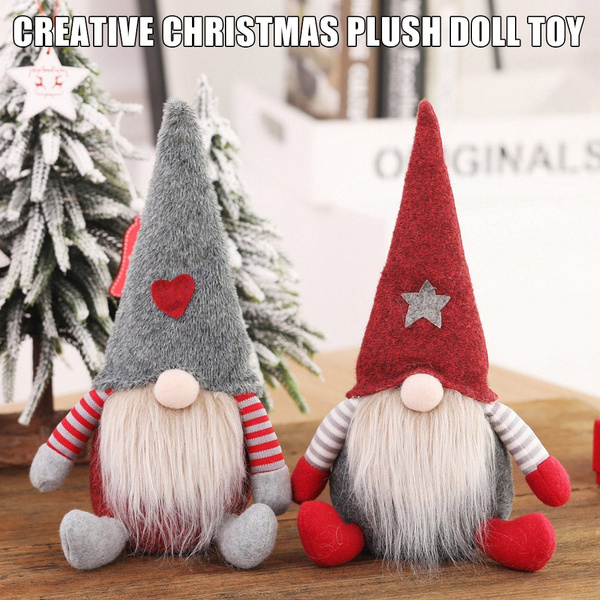 Christmas Faceless Gnome Santa Xmas Tree Hanging Ornament Doll Toy ...