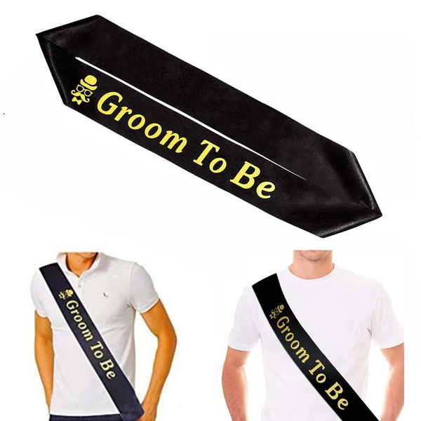 Groom To Be Sash Bride To Be Sah Night Bachelor Party Decoration Bridal ...