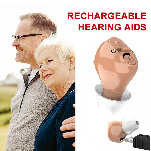 General Left&right Rechargeable In Ear Hearing Aids Digital CIC Hearing Aid Sound Amplifier ...