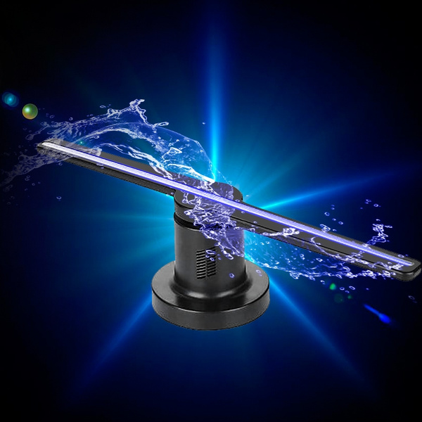 Portable 3D LED Holographic Projector Display Fan Hologram 360°Player ...
