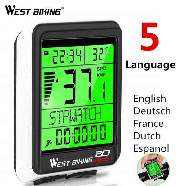 LED Digital Bicycle Speedometer Odometer Wireless Waterproof ...