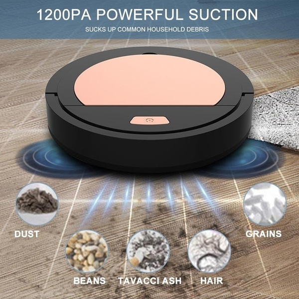 Automatic Robot Vacuum Cleaner USB Auto Home Smart Robotic Sweeper with ...