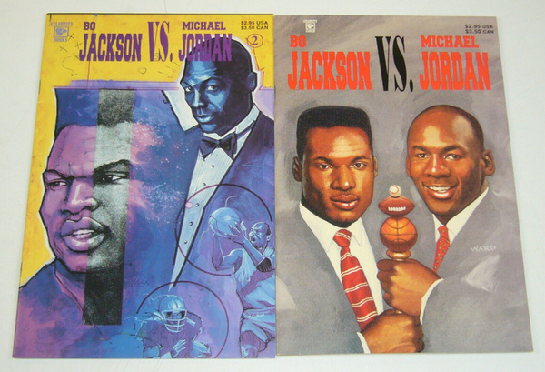 Bo Jackson versus Michael Jordan #1-2 VF to VF/NM complete comic book ...
