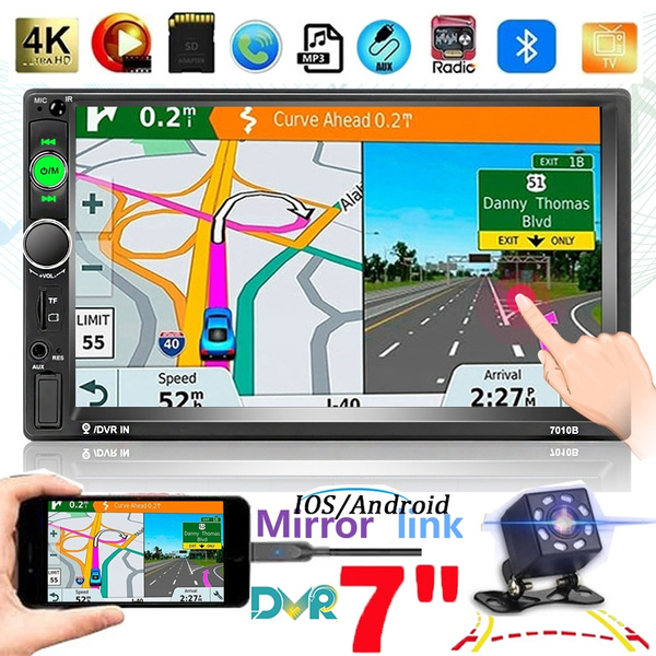 2 Din Bluetooth Car Multimedia Player 7" HD MP5 Touch Screen Audio ...