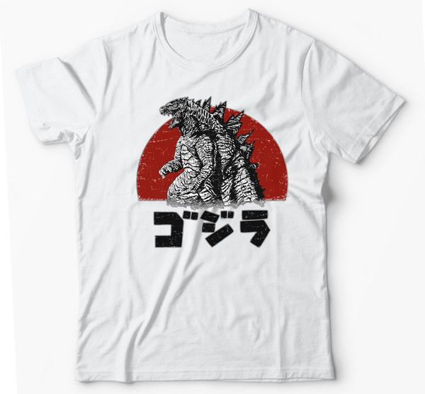 Godzilla Sunset Japan Tokyo Monster Mens White T Shirt Wish