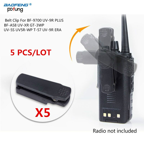 5 PCS /LOT Baofeng Walkie Talkie Belt Clip For BF-9700 UV-9R PLUS BF-A58 UV-XR GT-3WP UV-5S UV5R ...