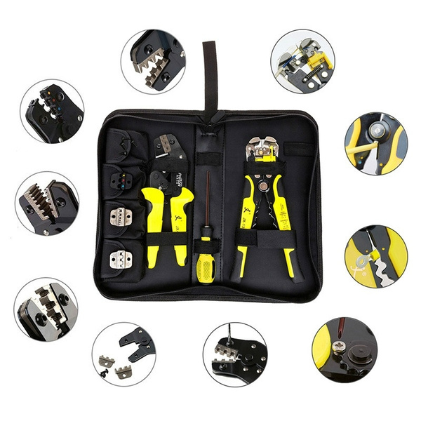 Ratchet Terminal Clamp Multi-die Crimping Tool Crimping Power Cord ...