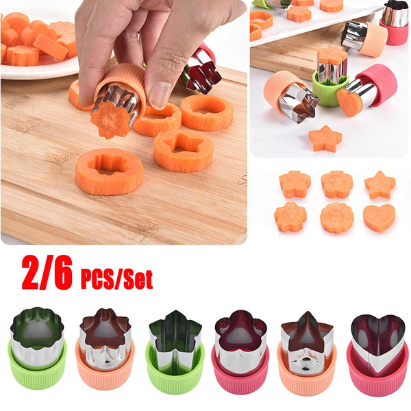 2/6Pcs/set Stainless Steel Cutters Kitchen Gadgets Cook Tools Fruit ...