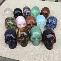 Natural crystal skull gems ghost head Seiko carved crystal skull 40MM ...