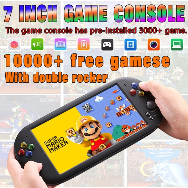7 Inch 16G PSP Big Screen HD Handheld GBA Arcade NES Nostalgic FC ...