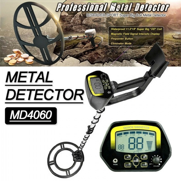MD4060 LCD Mode/Sound Mode Underground Metal Detector Gold Treasure ...