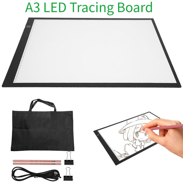 A3 LED Tracing Board Light Box Stencil Drawing Thin Pad Table Tattoo ...