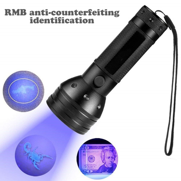 51 LED UV Light LED UV Flashlight Torch Light Lamp Safety UV Detection ...