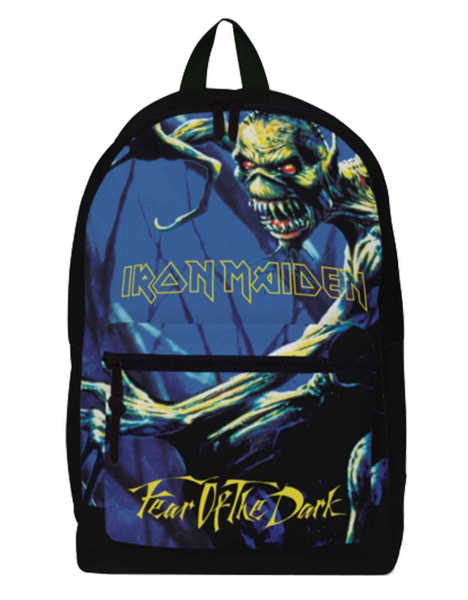 Iron Maiden Backpack Bag Fear of the Dark Band Logo new Official Black ...