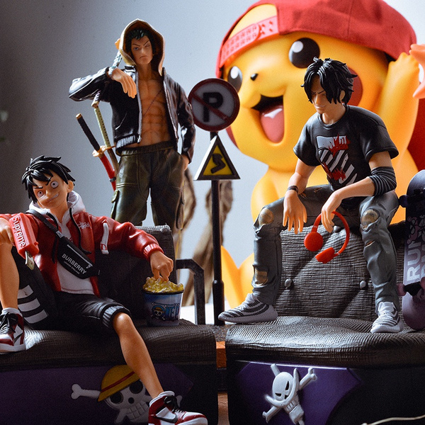 One Piece Fashion Sofa Sitting Ver. Sabo Roronoa Zoro Monkey D Luffy ...