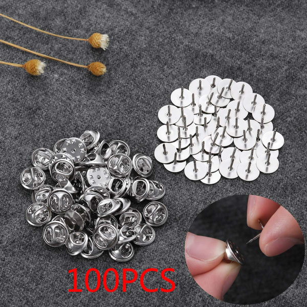50Pcs Butterfly Clutch Binding Pins Pin Back Replacement with Empty ...