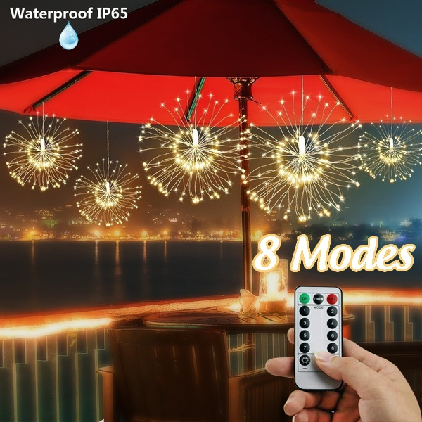 Fireworks Lamp Explosion Ball Lamp String Lights Waterproof Exploding ...