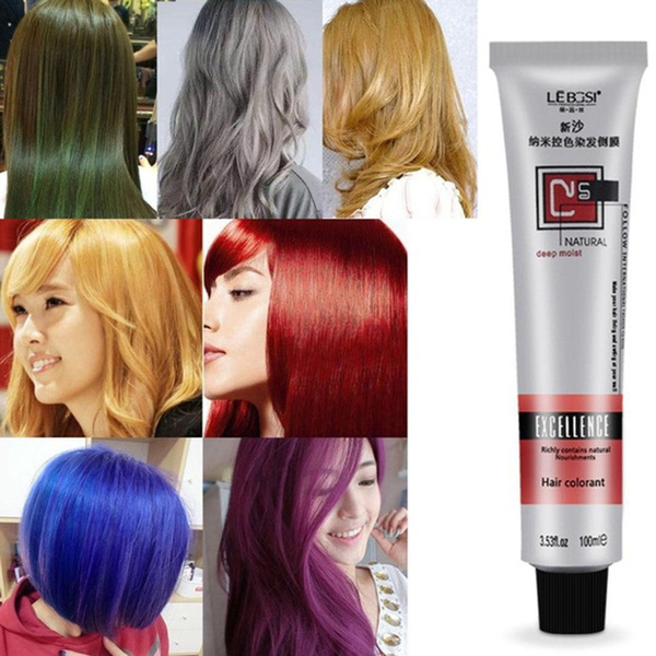 92g Professional Long Lasing Permanent Hair Dye Bright Hair Color Cream ...
