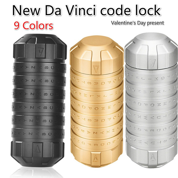 Modern Leonardo Da Vinci Code Cylinder Lock All Metal Mysterious ...