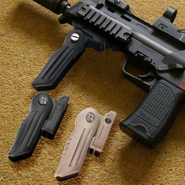 Folding Vertical Hand Grip Foregrip for Standard Picatinny Weaver Rail ...