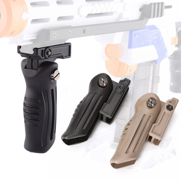 Folding Vertical Hand Grip Foregrip for Standard Picatinny Weaver Rail ...