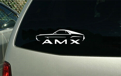 1968 1969 AMC AMX muscle car outline sticker decal wall graphic | Wish