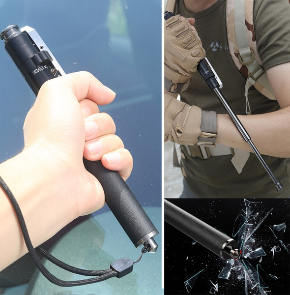 Telescopic Crowbar Automatic Spring Crowbar Portable Self-defense ...