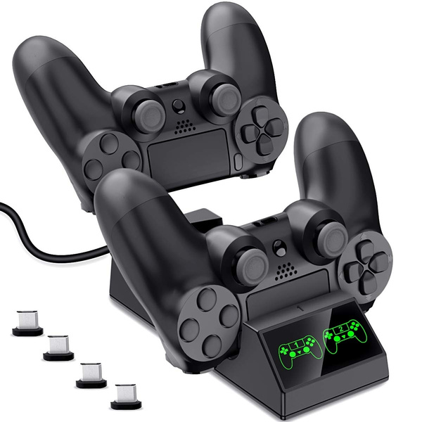 For PS4 Controller Charger Playstation 4 Charger Station With 4 Micro ...