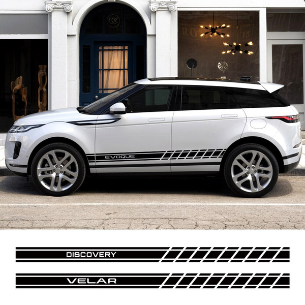 2 Pcs Car Door Side Skirt PVC Stickers for Land Rover Discovering 3 4 2 ...