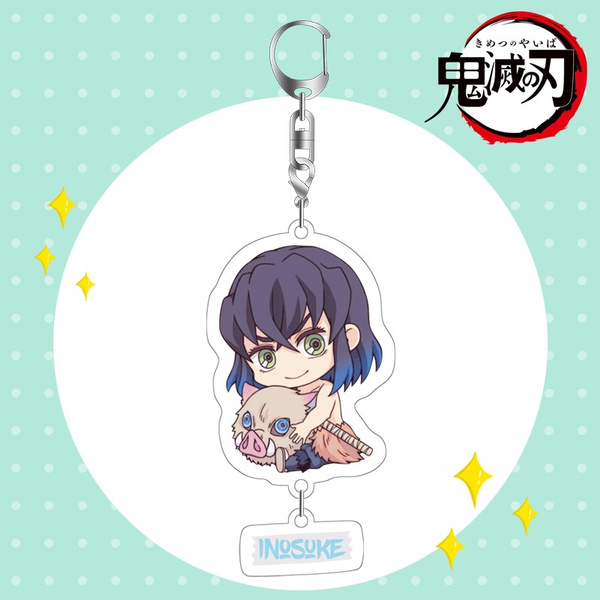 Anime Demon Slayer: Kimetsu no Yaiba Hashibira Inosuke Key Chain ...